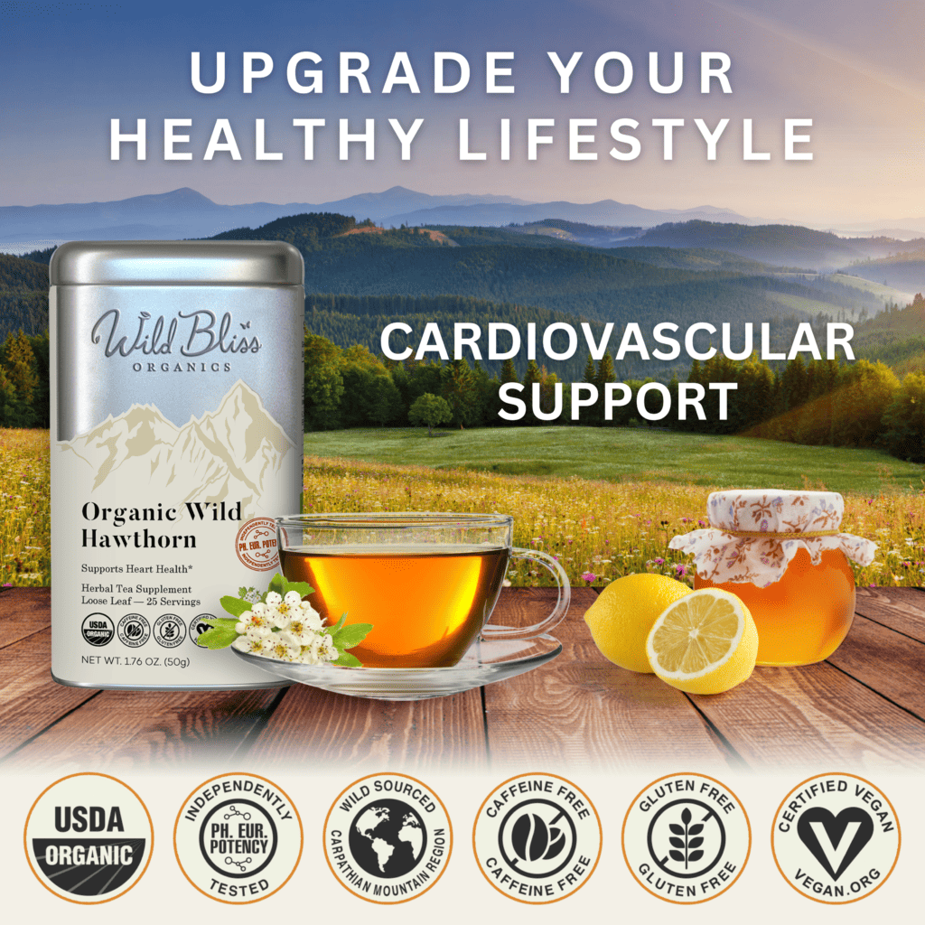 Organic Wild Hawthorn Leaf and Flower - Wellness Tea - Loose Leaf - 25 ...